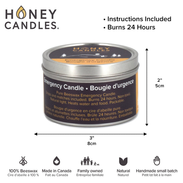 Honey Candles - Emergency Candle - Le fournil Bakery