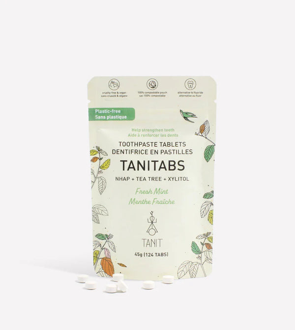 Large Pack (124 Tablets) Eco-Refill Packs – Tanitabs Toothpaste & Mout ...